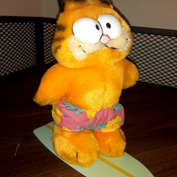 Other | Vintage Surfer Garfield Plush | Poshmark